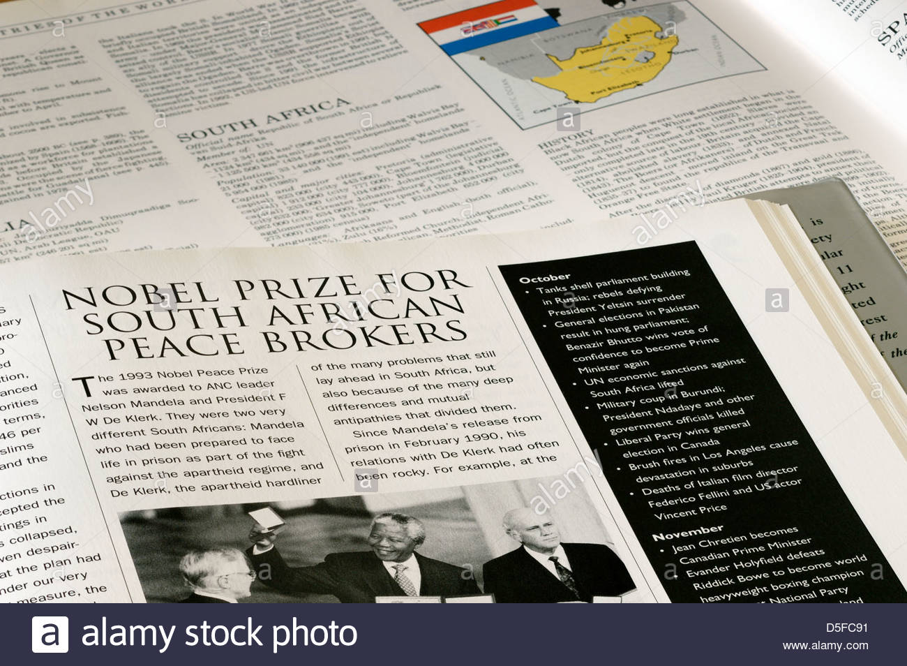 Nelson Mandela Nobel Prize High Resolution Stock Photography and Images ...