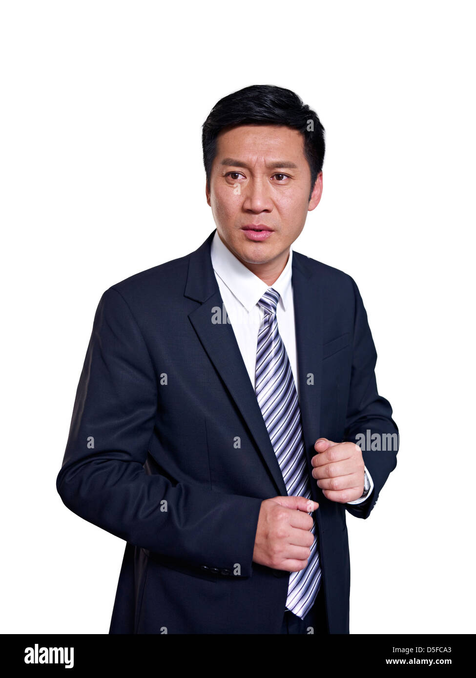 Young businessman making fist hi-res stock photography and images - Alamy