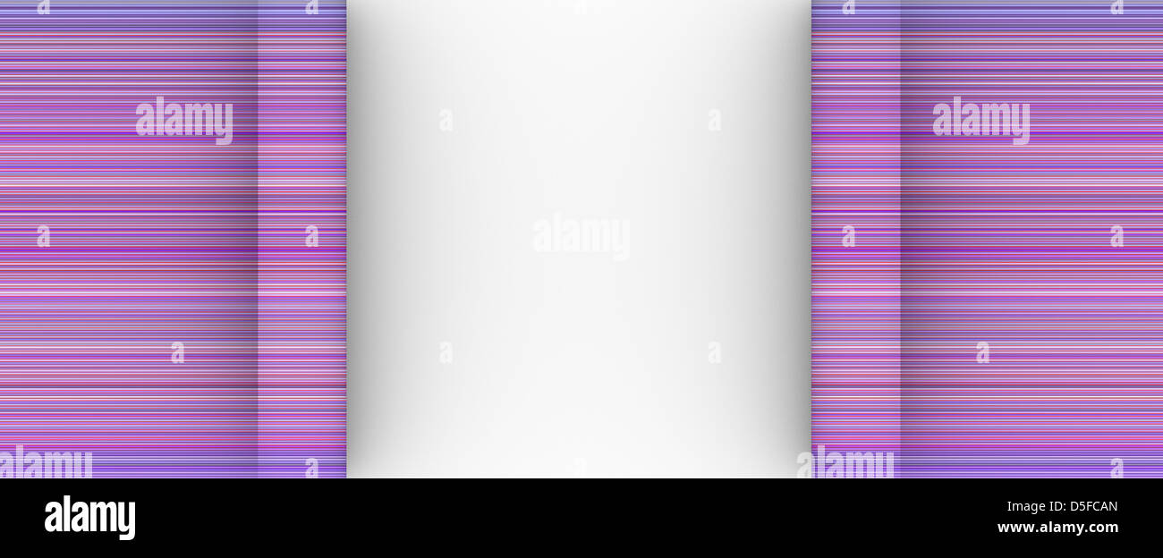 pink purple cylinder scroll shape backdrop on white Stock Photo - Alamy