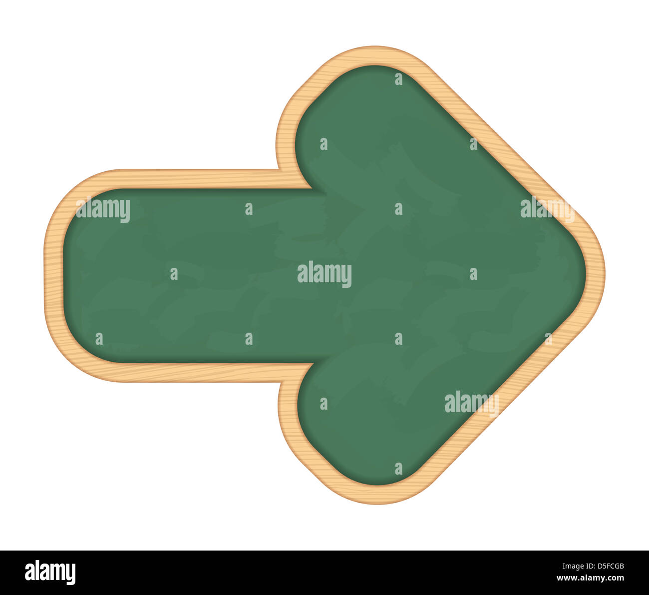 Blackboard shaped as arrow Stock Photo - Alamy