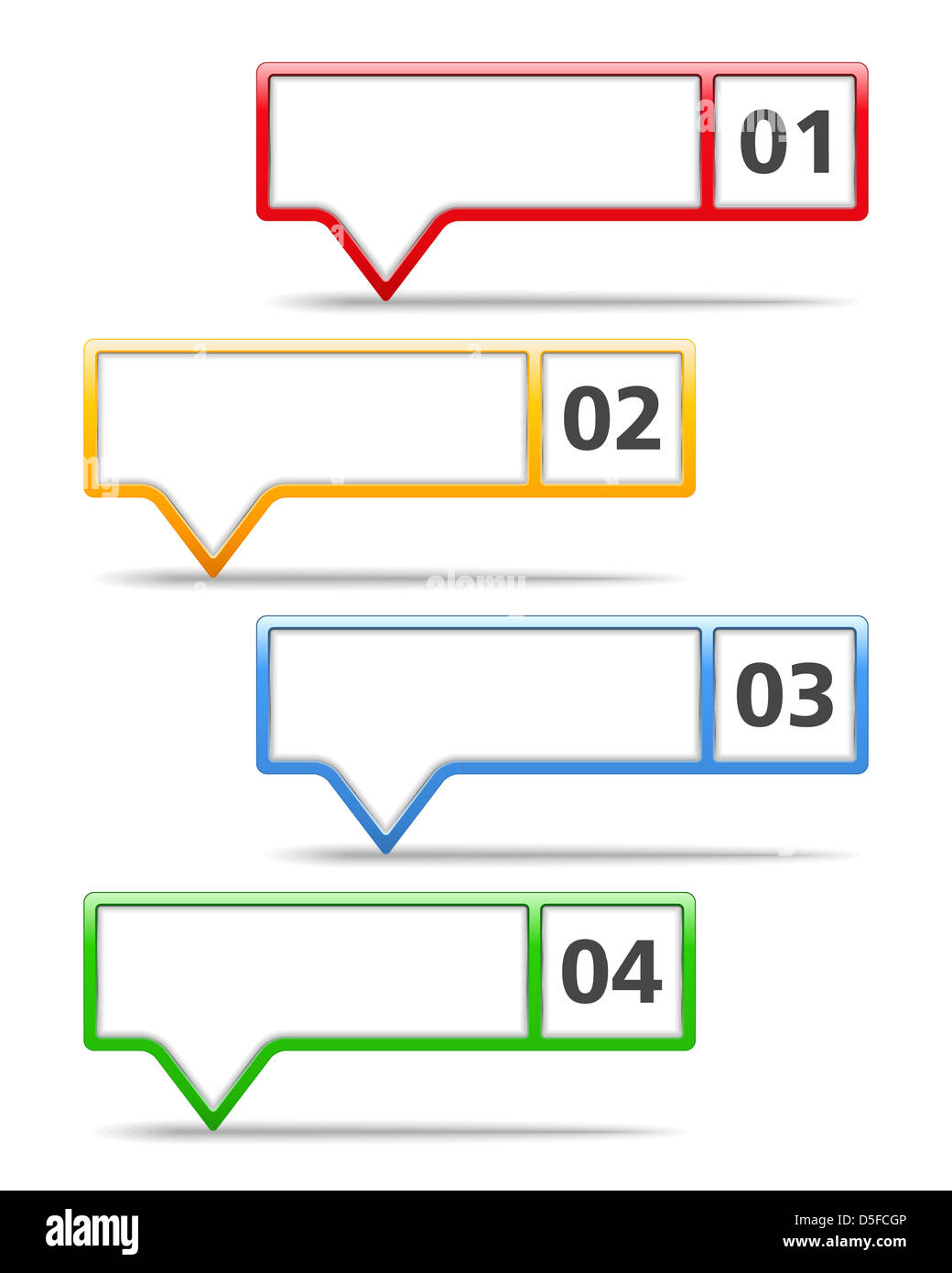 Map markers with numbers Stock Photo - Alamy