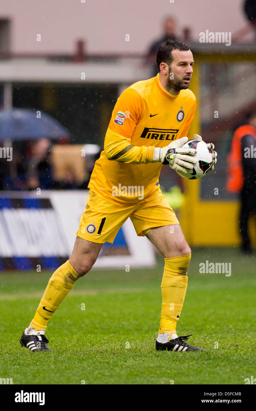 Samir Handanovic (Inter), MARCH 30, 2013 - Football / Soccer : Italian ...