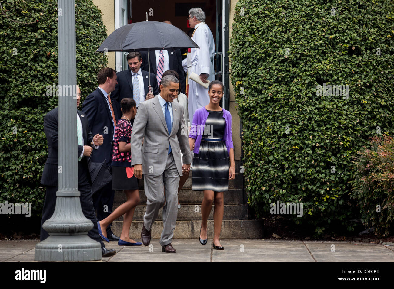 Barack obama at church service hi-res stock photography and images - Alamy