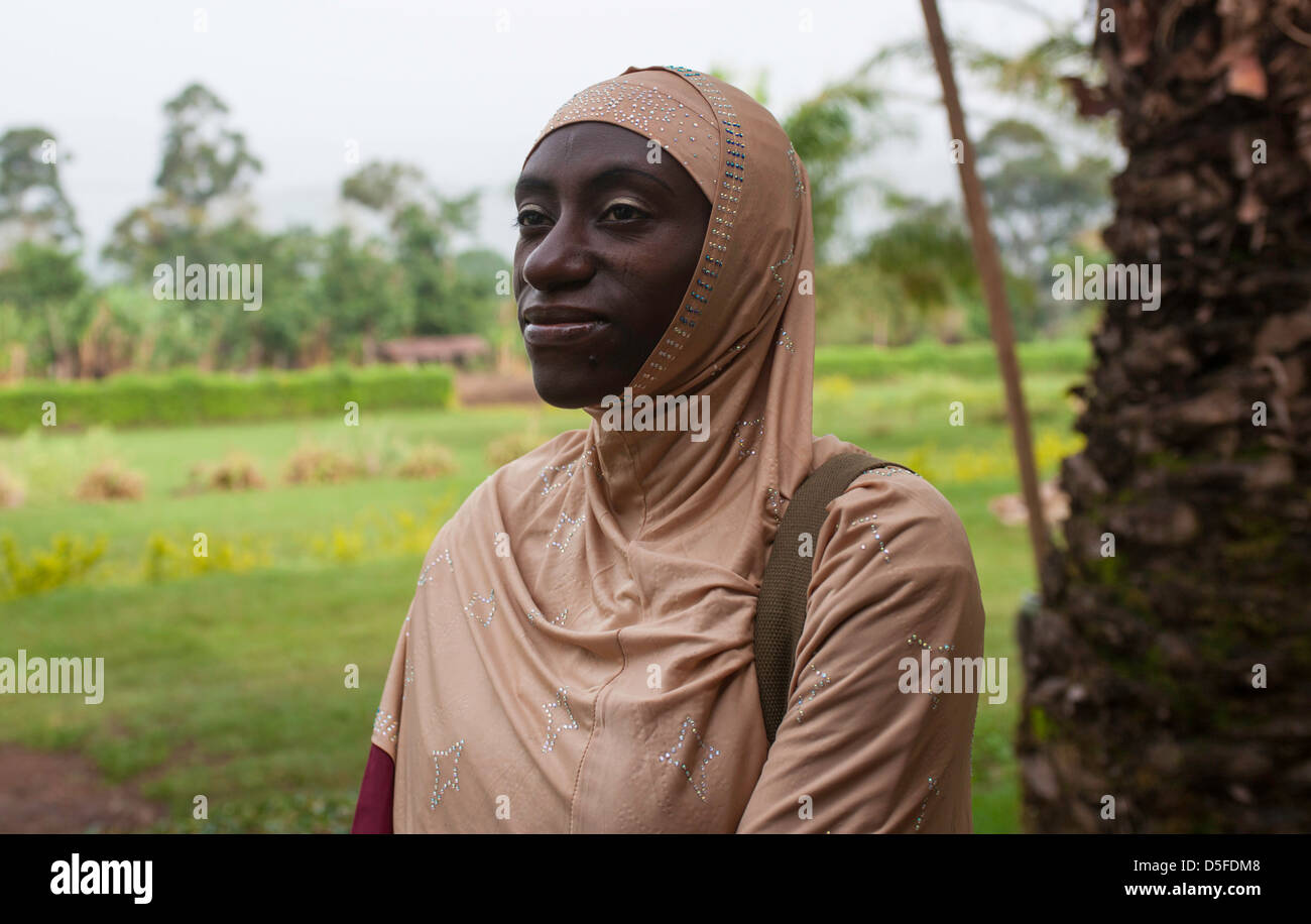 Muslim woman in Cameroon Africa Stock Photo - Alamy