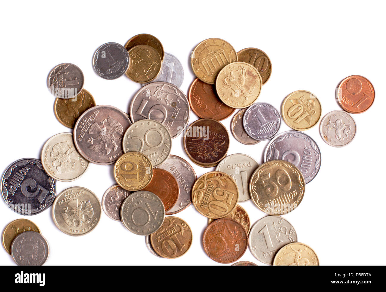 pile of coins Stock Photo - Alamy