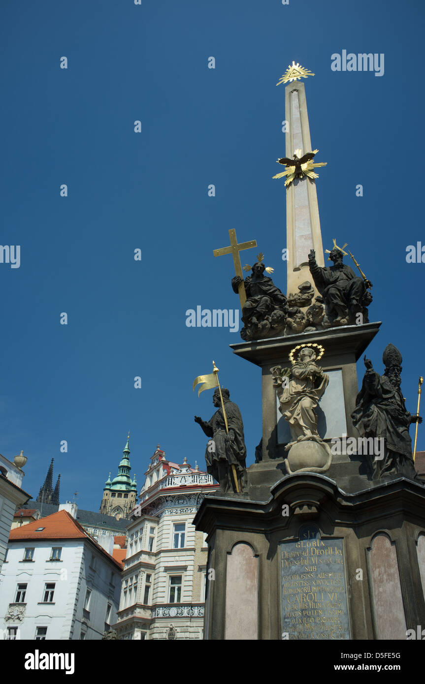 Charles VI memorial in Prague Stock Photo - Alamy