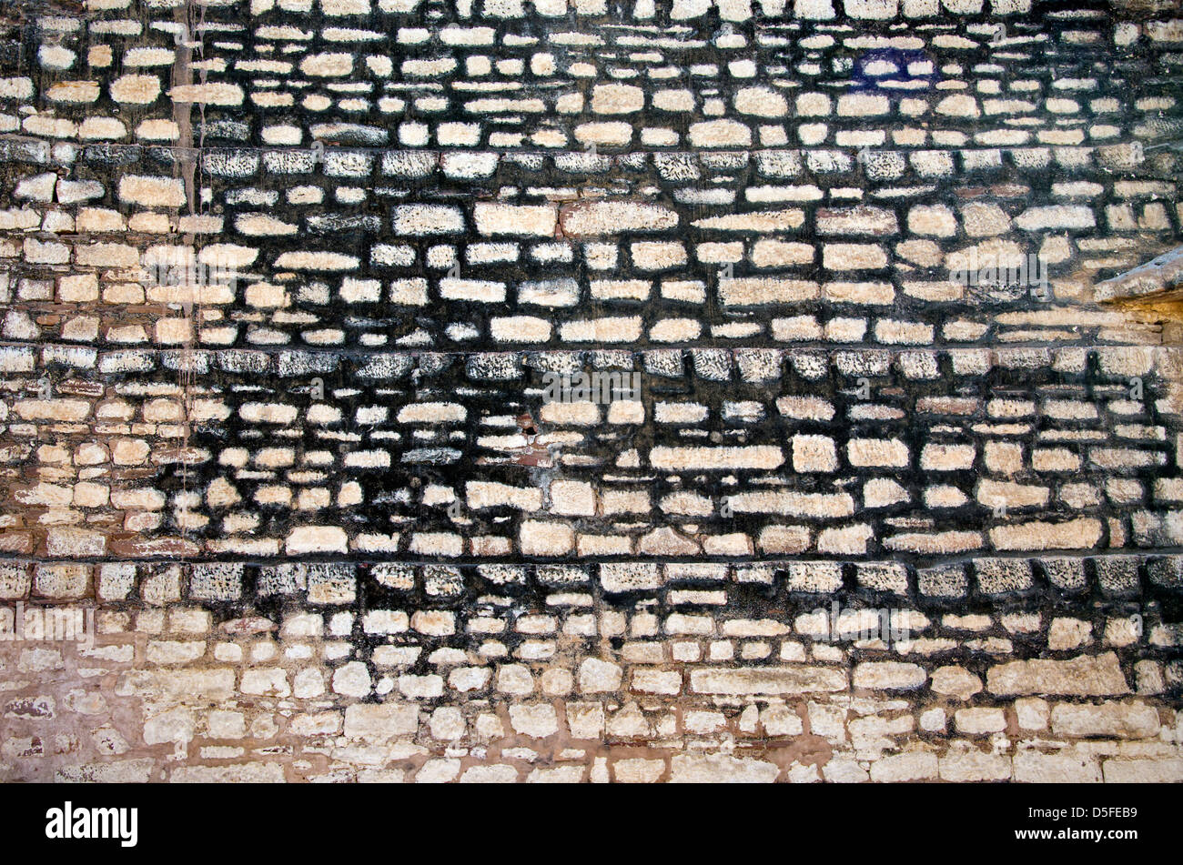 ancient fort stone wall in Rajasthan background, India Stock Photo - Alamy