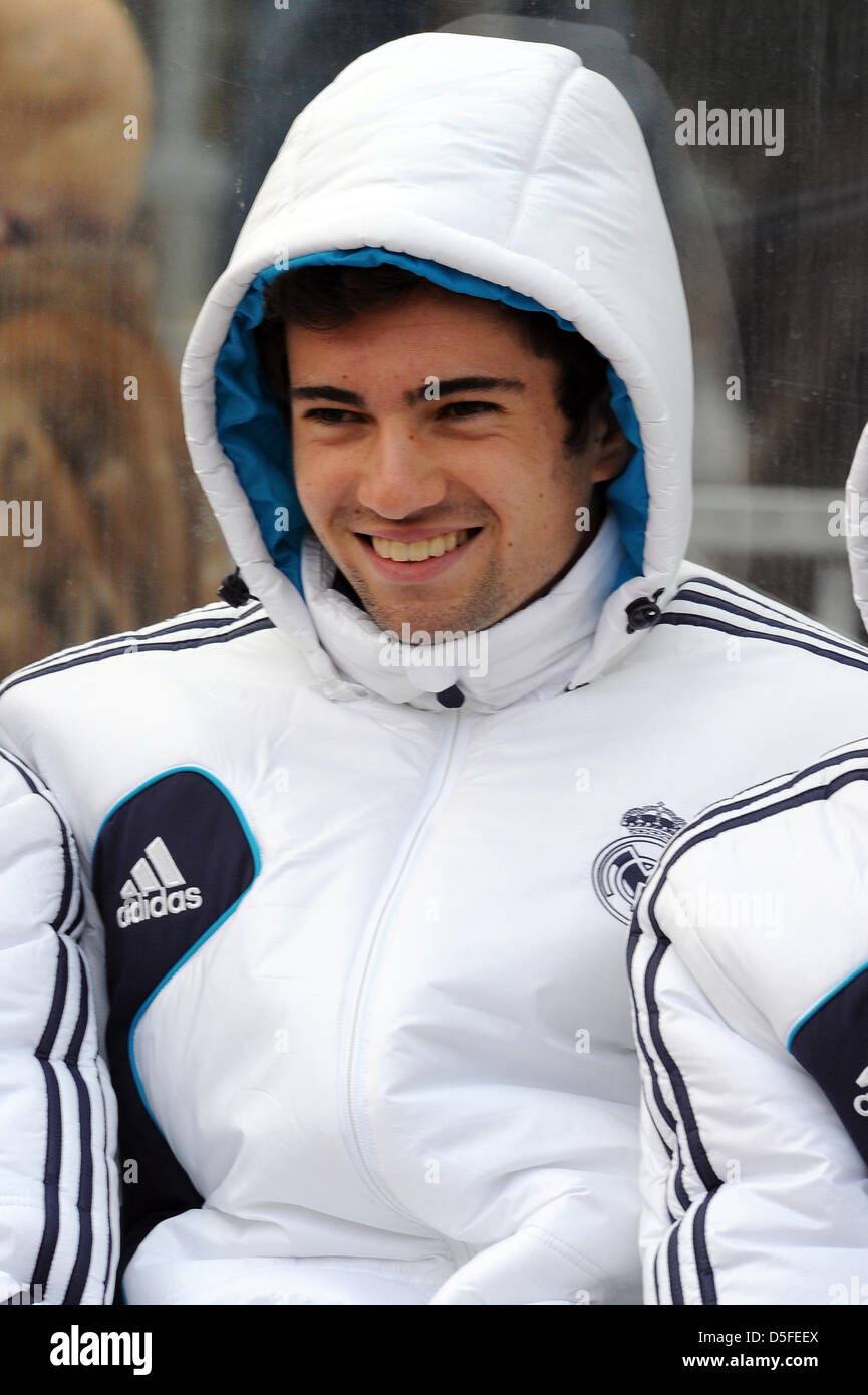 The Son Of Zinedine Zidan Enzo Zidane Of Real Madrid Is Pictured During The U19 the-son-of-zinedine-zidan-enzo-zidane-of-real-madrid-is-pictured-during-the-u19