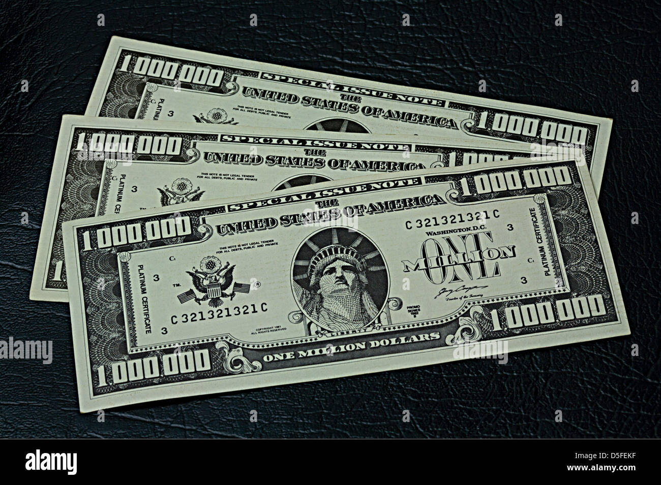 Three Million Dollars Stock Photo Alamy