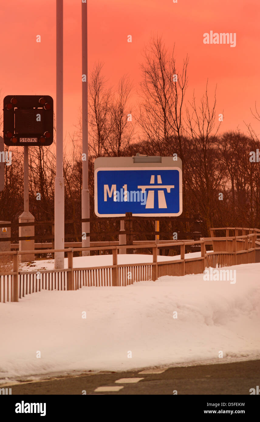 M1 Road Sign High Resolution Stock Photography and Images - Alamy