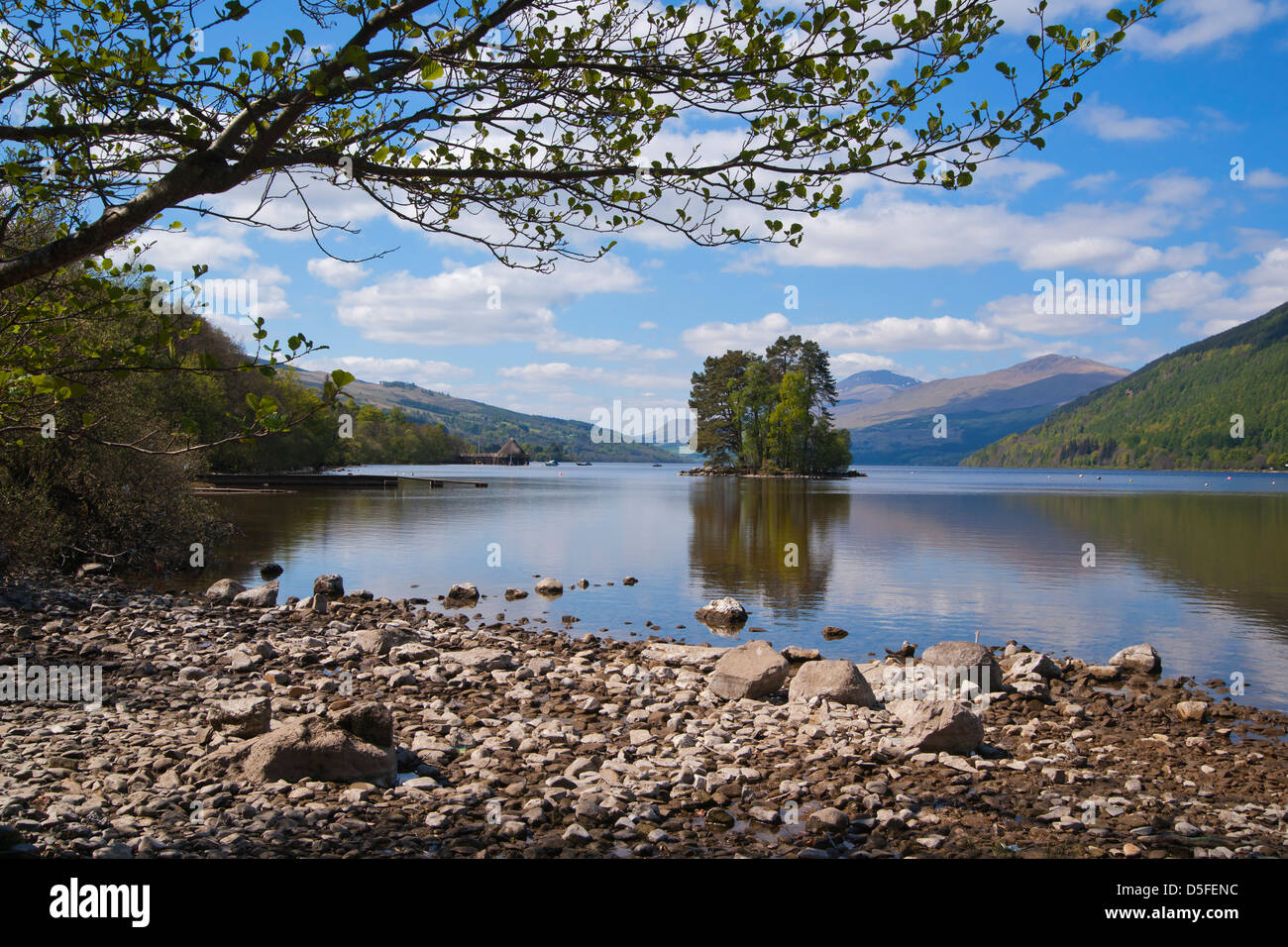 Looking down Loch Tay from Kenmore, Perthshire, Scotland, UK Stock ...