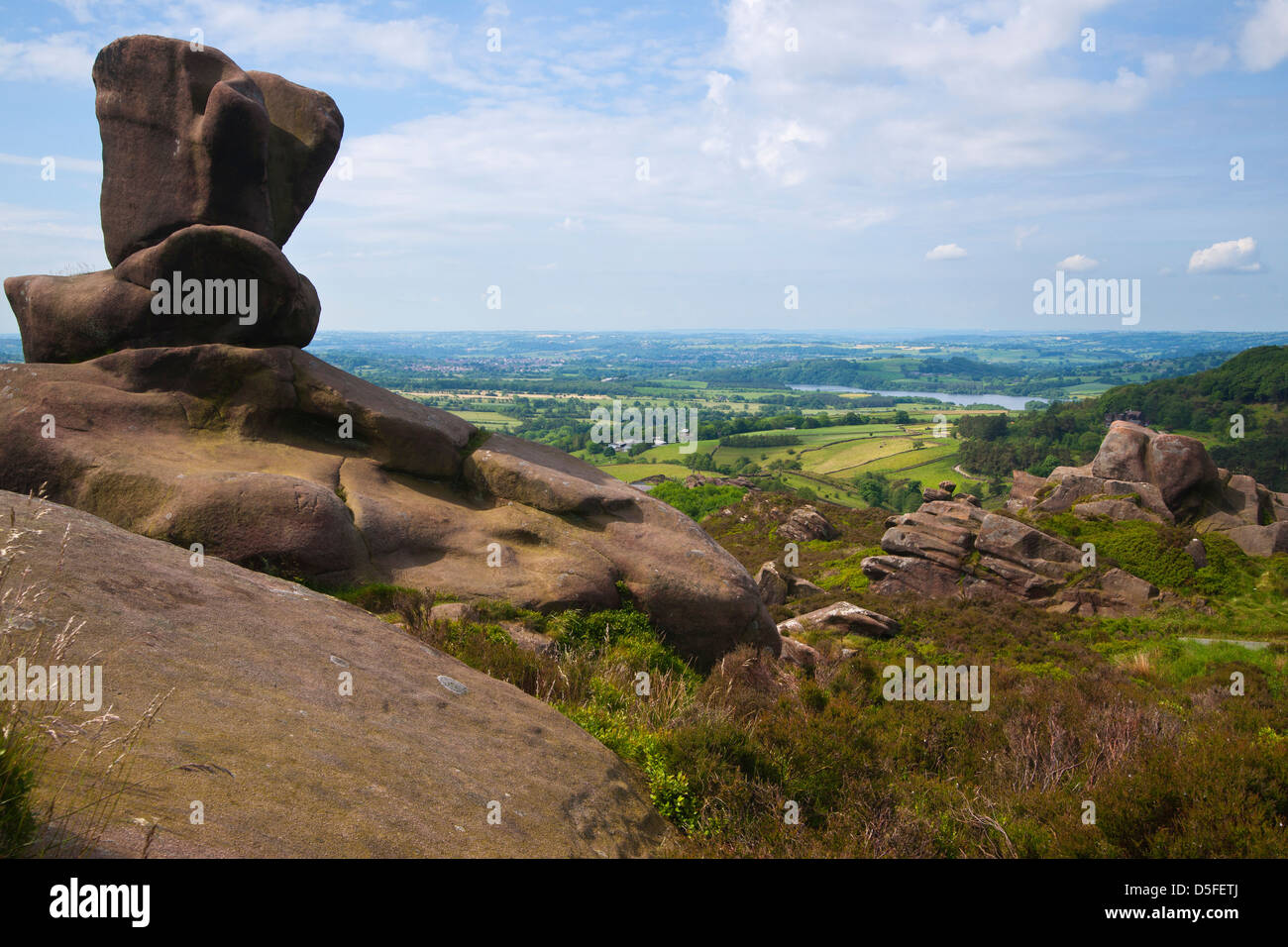 Ramshaw Rocks, Leek, Peak District landscape, Staffordshire, England ...