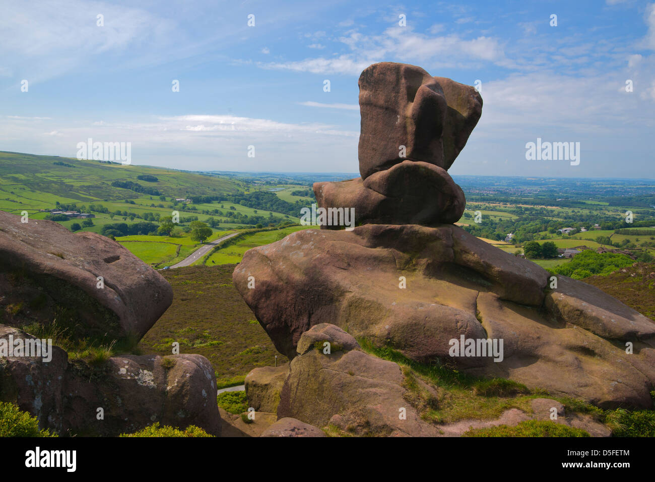 Ramshaw Rocks, Leek, Peak District landscape, Staffordshire, England ...