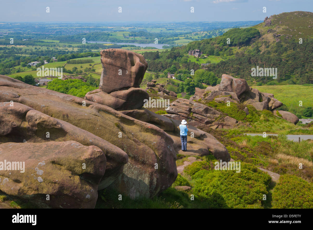 Ramshaw Rocks, Leek, Peak District landscape, Staffordshire, England ...