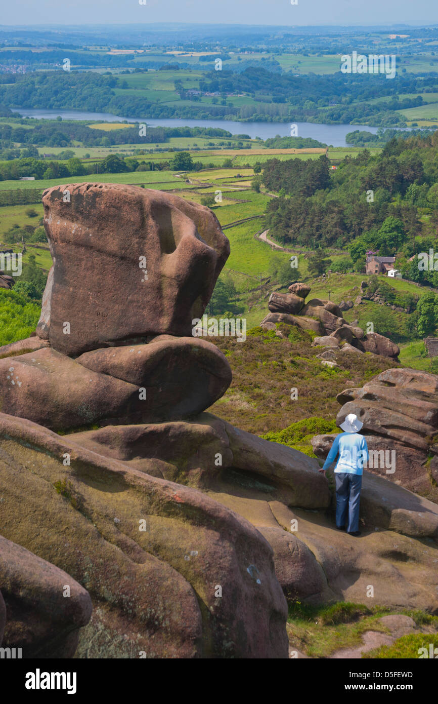 Ramshaw Rocks, Leek, Peak District landscape, Staffordshire, England ...