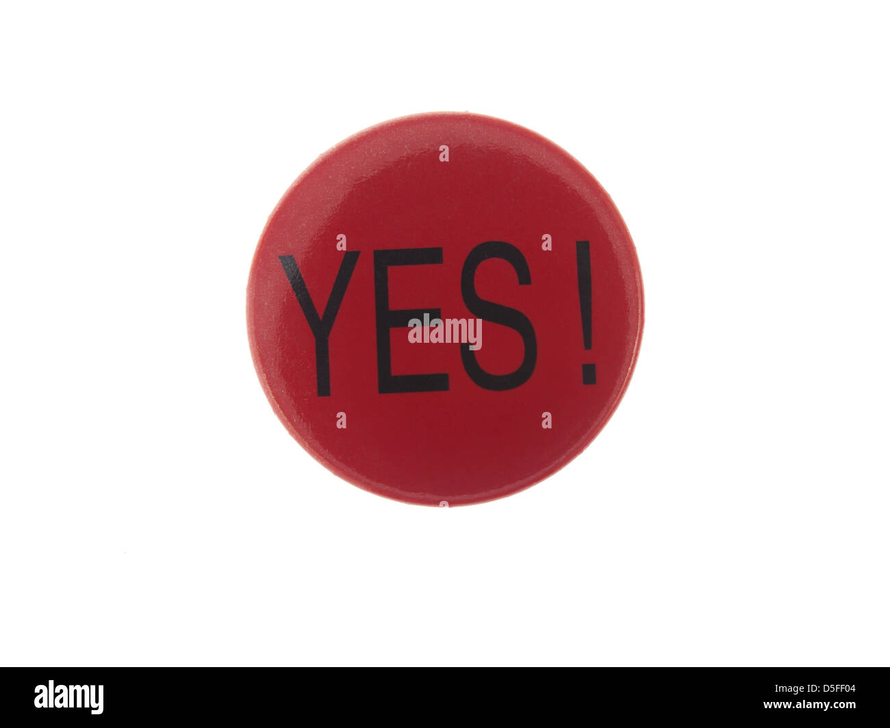 yes badge with text on a white background Stock Photo - Alamy