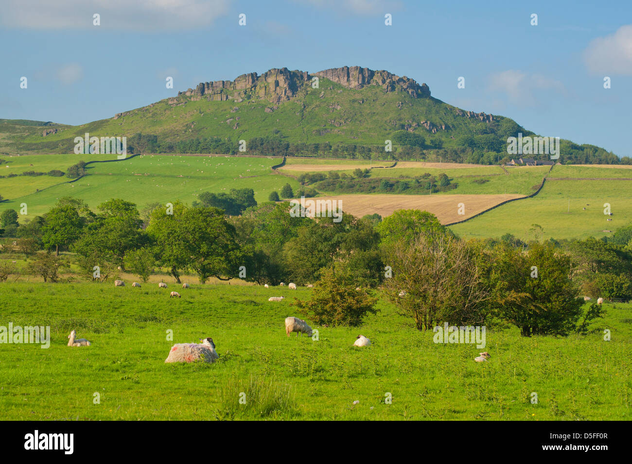 Roaches, Rocks, Leek, Peak District landscape, Staffordshire, England ...
