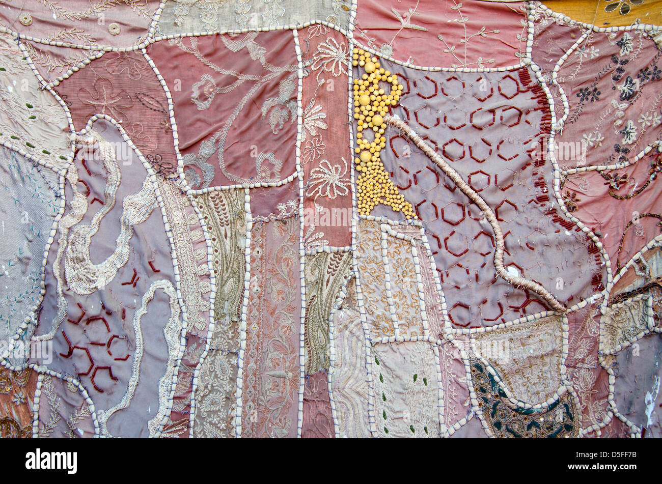 old ornamental indian cloth background and texture Stock Photo - Alamy