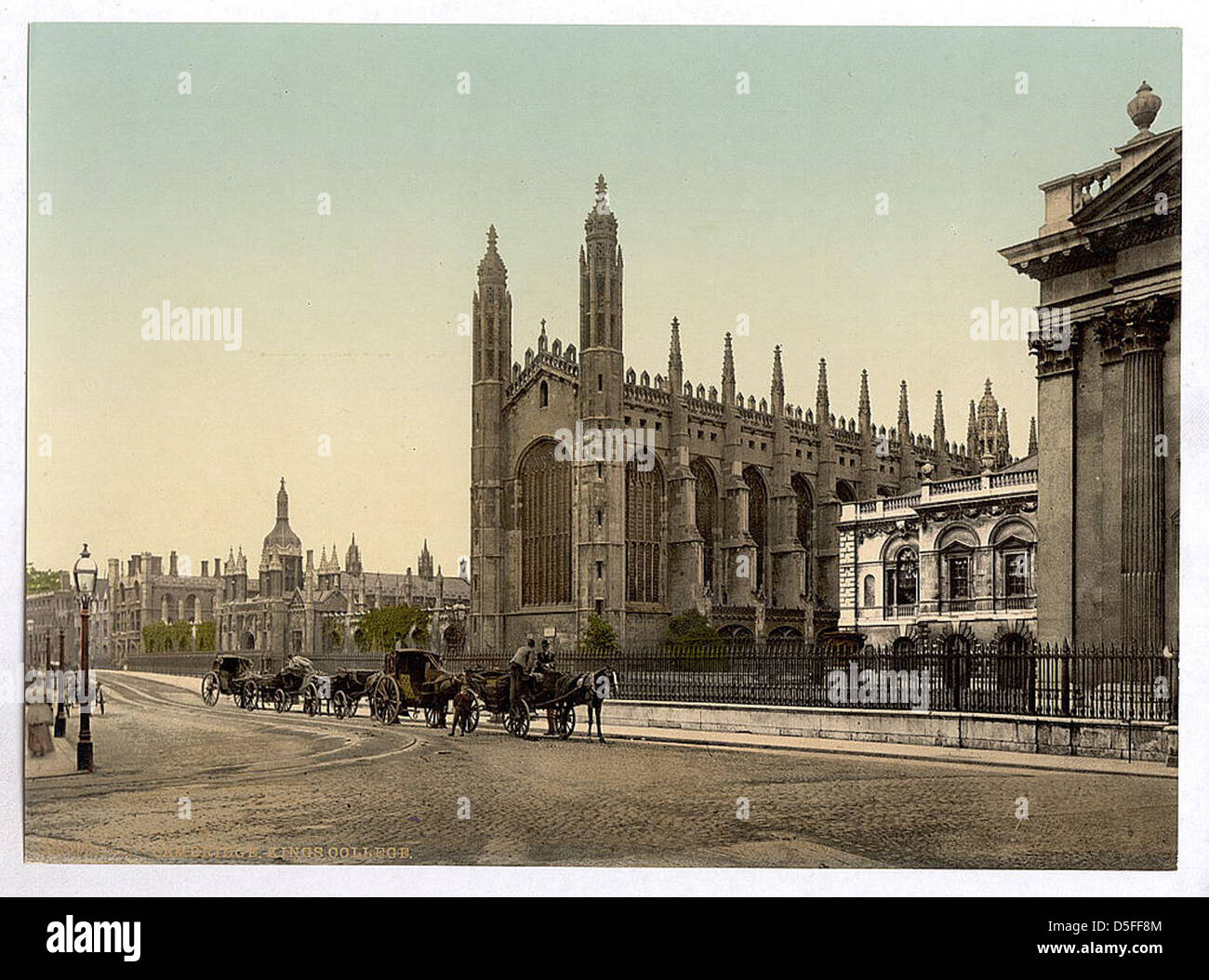 This image shows King's College in Cambridge, England, showcasing the ...