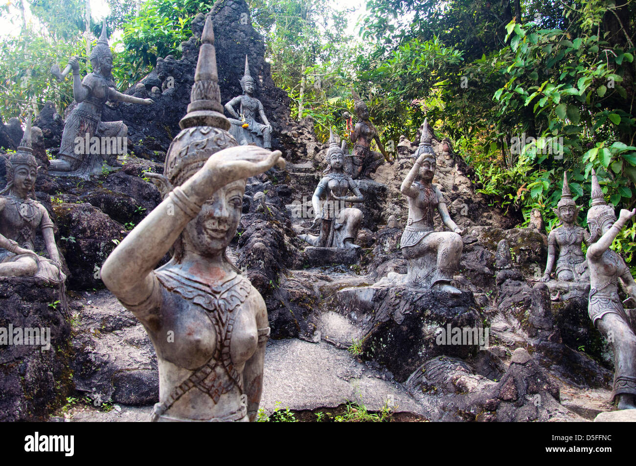 Tanim magic Buddha garden, Koh Samui island, Thailand Stock Photo - Alamy