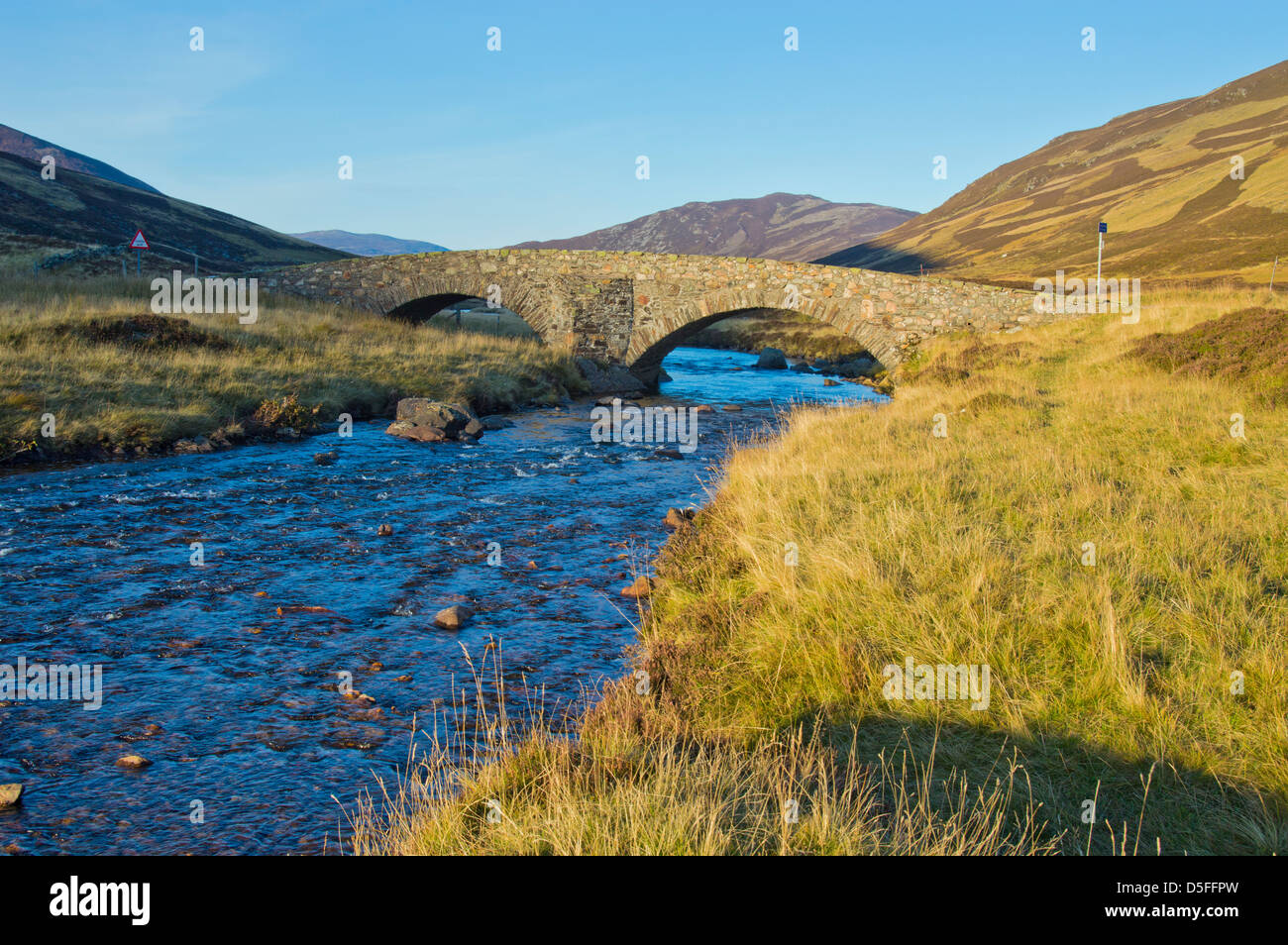 Road to Braemar, Glen, River Clunie, Braemar, Aberdeenshire, Scotland ...