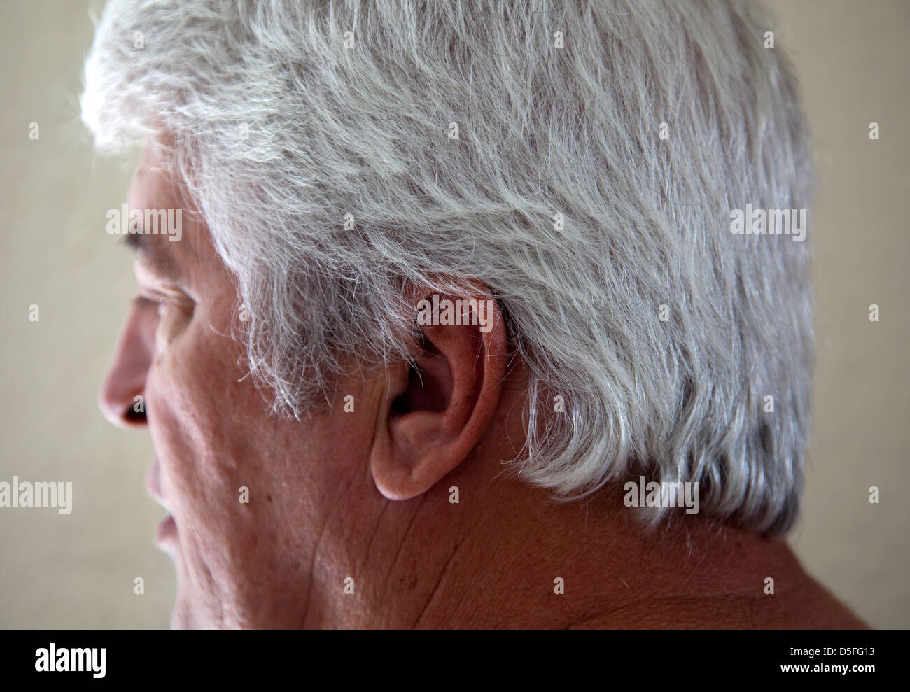 Ear hair old man hi-res stock photography and images - Alamy