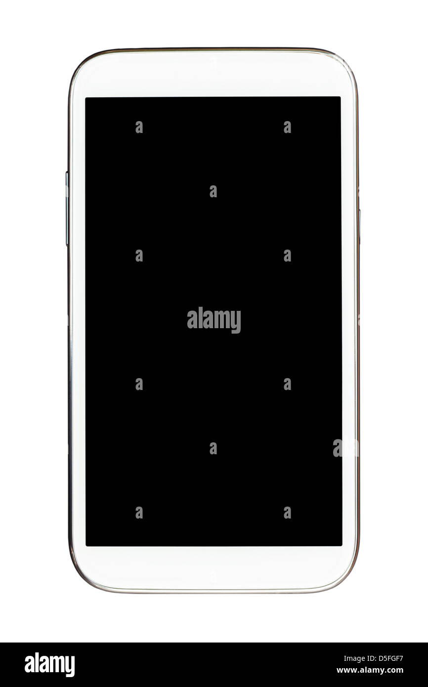 Black new smart phone Cut Out Stock Images & Pictures - Alamy