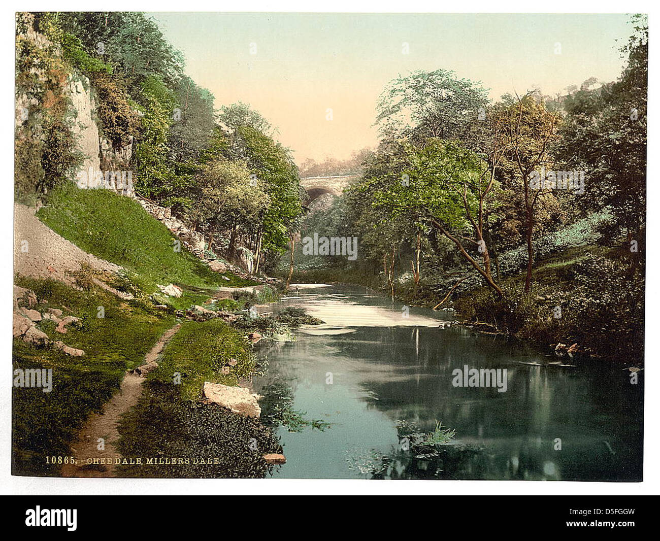A scenic photograph of Chee Dale, located in Miller's Dale, Derbyshire ...