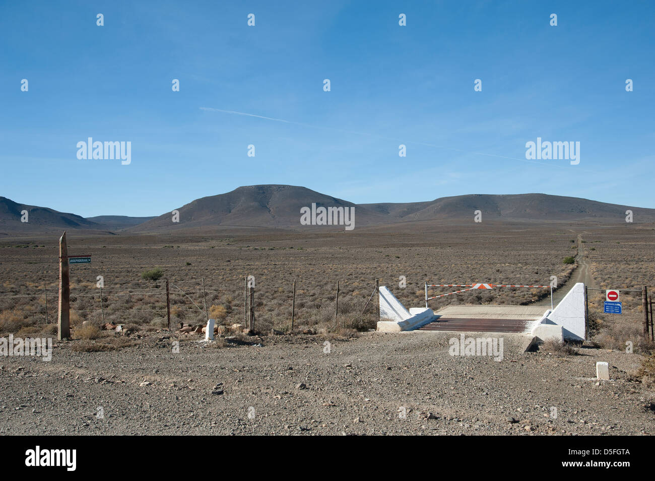 The Karoo a semi desert natural region north of Laingsburg South Africa ...