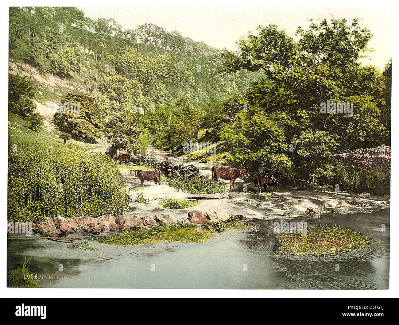 A photograph of Miller's Dale in Derbyshire, England, showcasing the ...