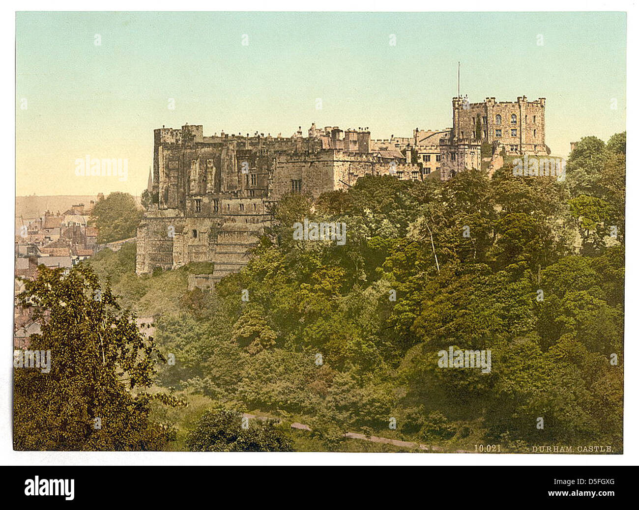 A photograph of Durham Castle in Durham, England, showcasing its ...