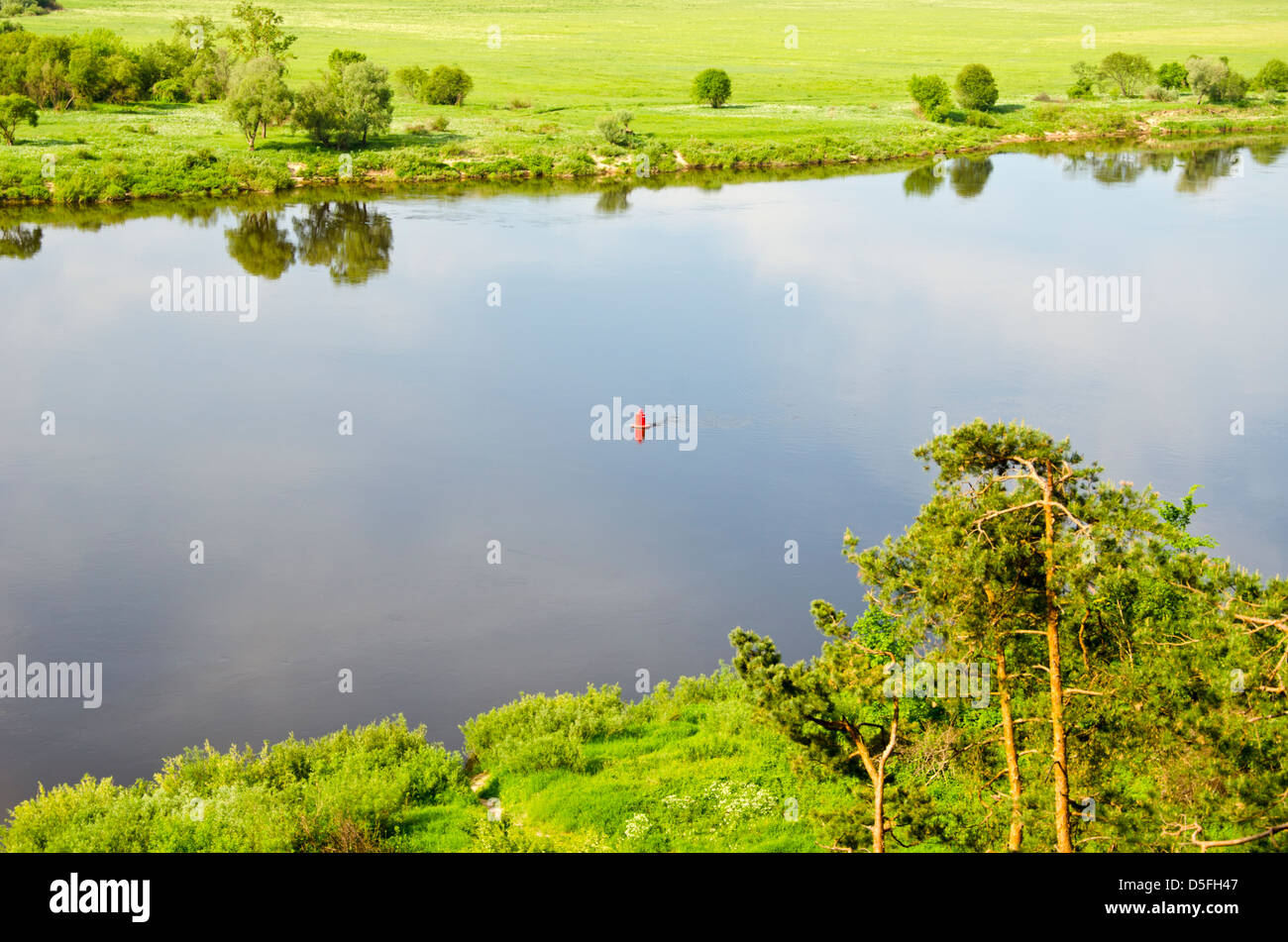 beautiful summer river landscape Stock Photo - Alamy