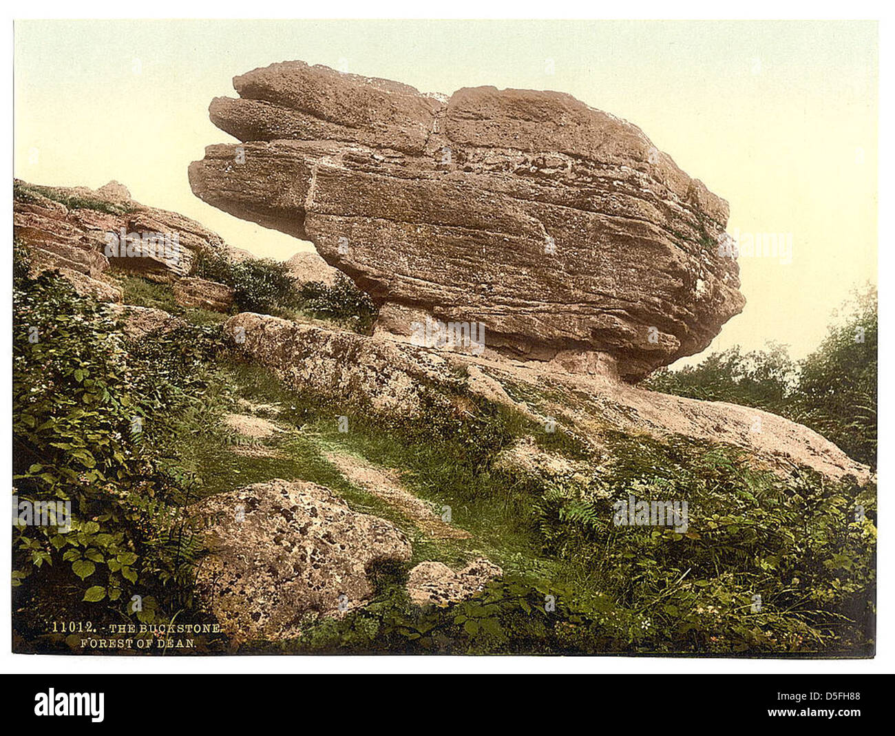 The Buckstone, a natural rock formation located in the Forest of Dean ...