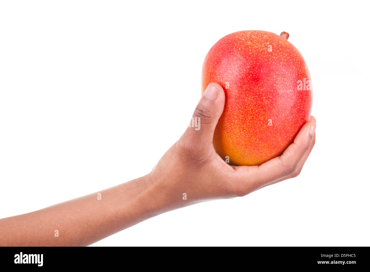 Hand holding mango hi-res stock photography and images - Alamy