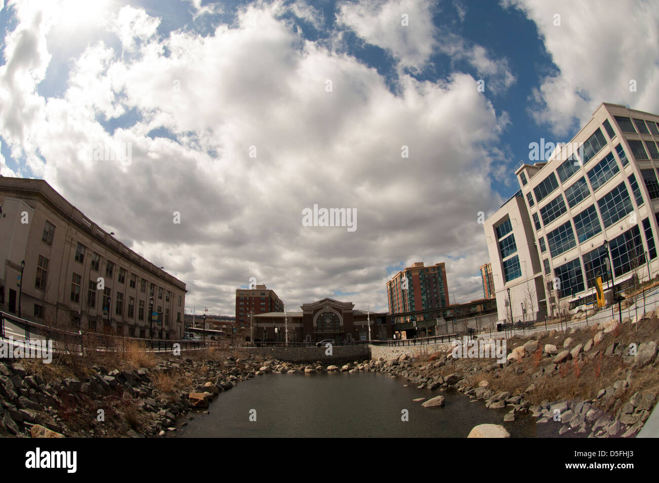 Van der Donck Park and the Saw Mill River are seen in the City of ...