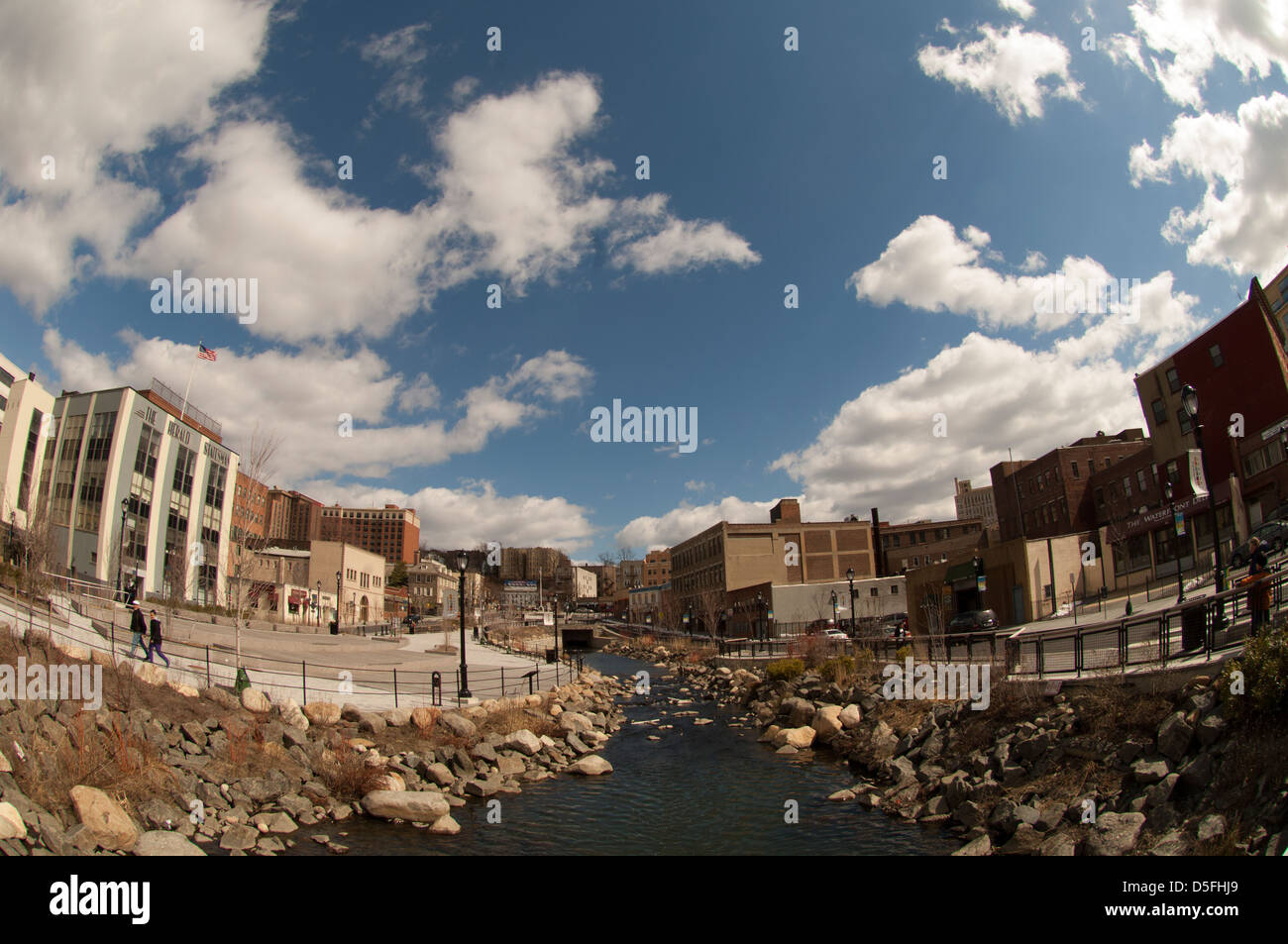 Van der Donck Park and the Saw Mill River are seen in the City of ...