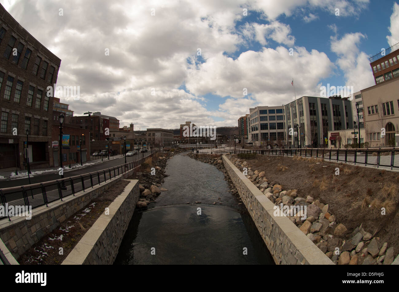 Van der Donck Park and the Saw Mill River are seen in the City of ...