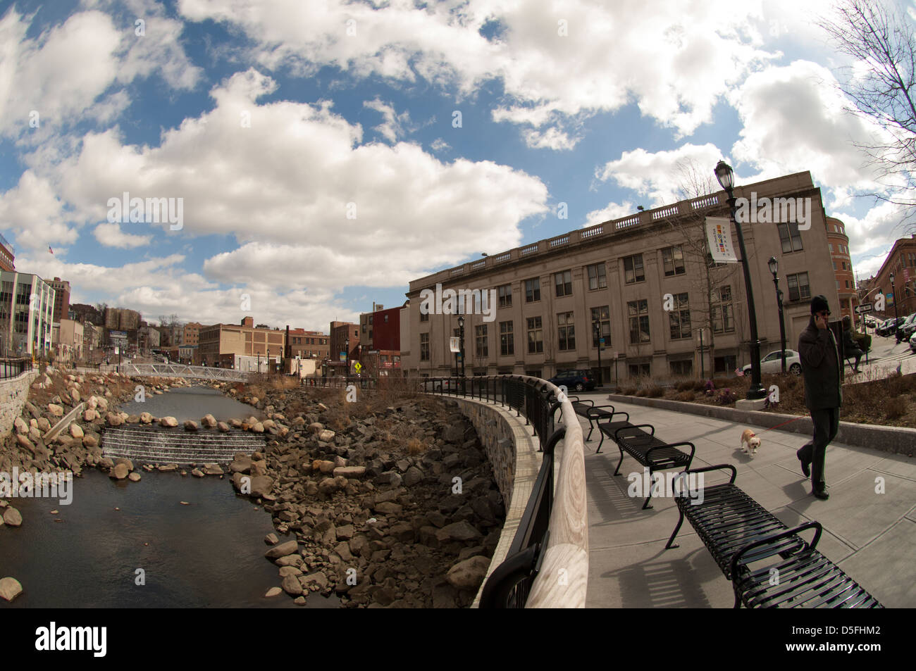 Van der Donck Park and the Saw Mill River are seen in the City of ...
