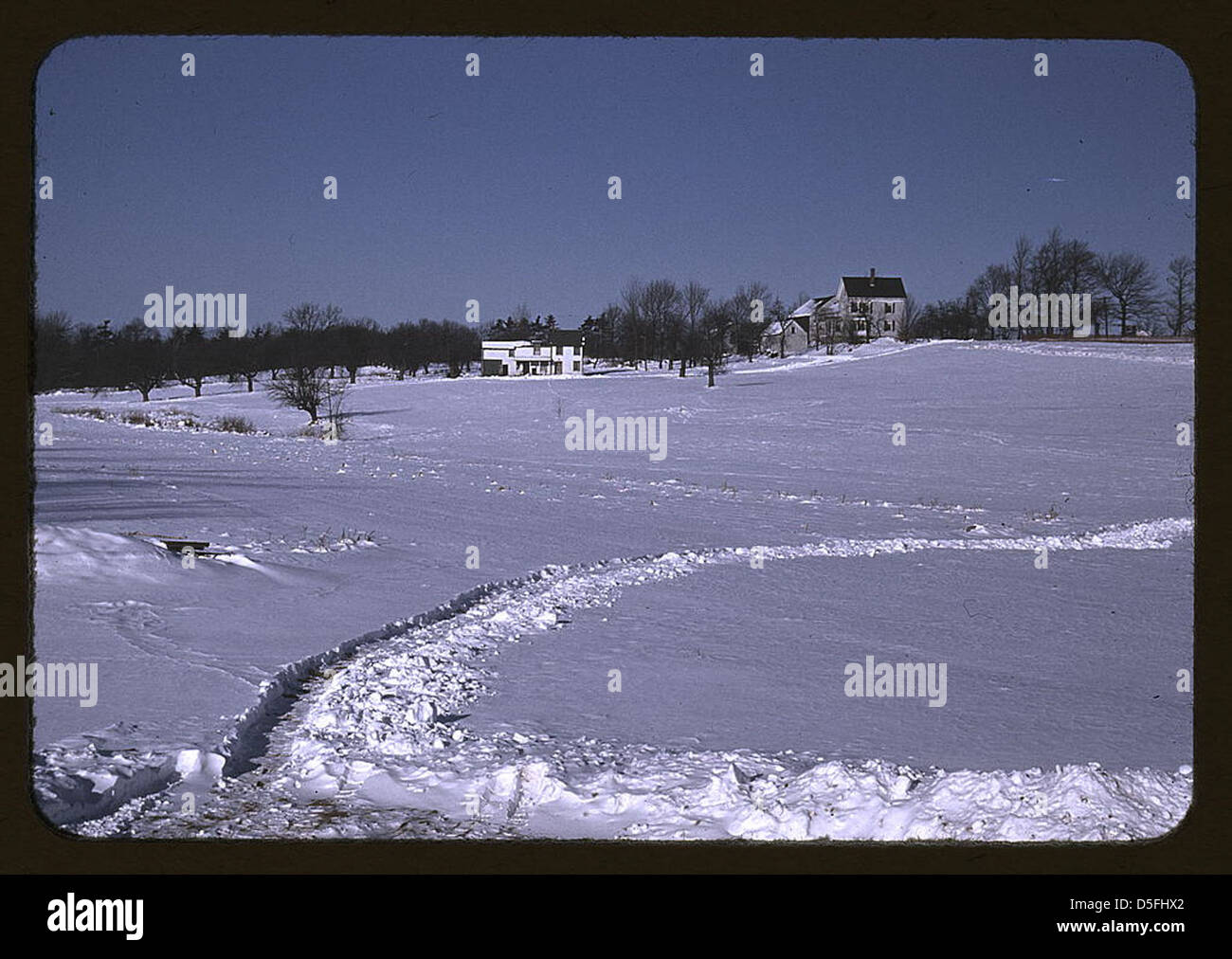1940s snowy landscape hi-res stock photography and images - Alamy