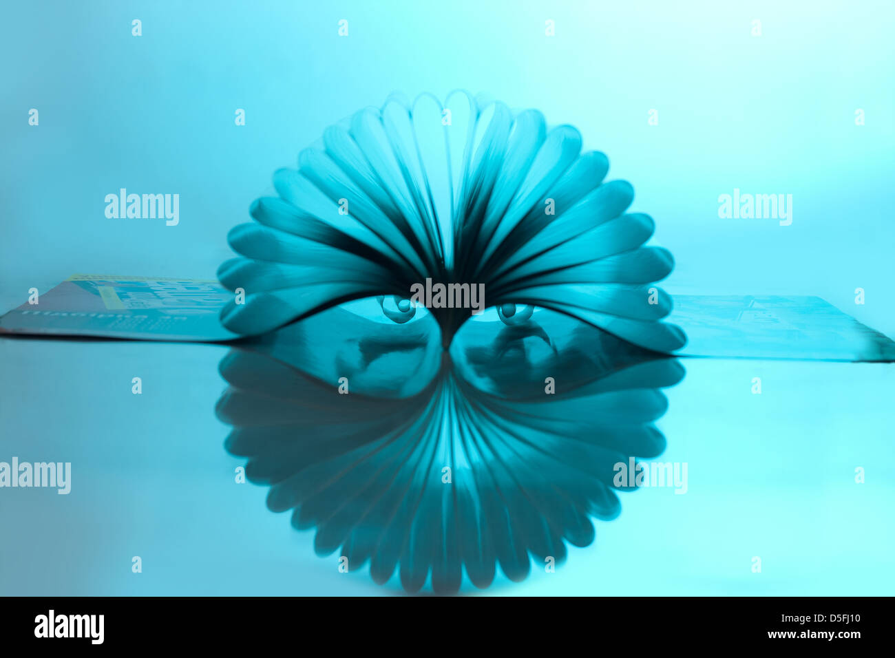 Open magazine with curled pages. Close-up Stock Photo - Alamy