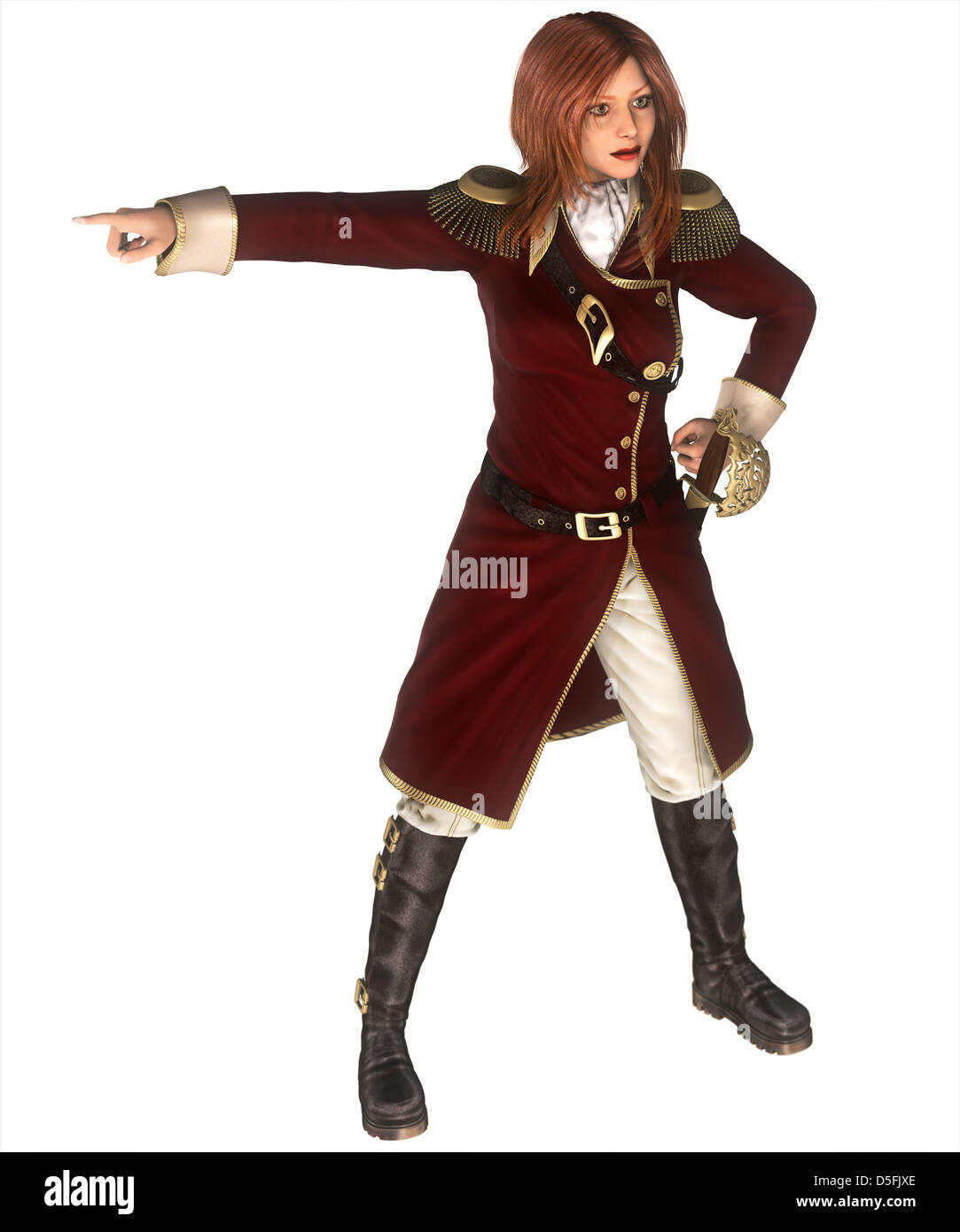 Female army officer Cut Out Stock Images & Pictures - Alamy