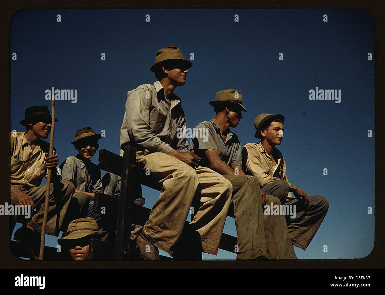 In Rio Piedras, Puerto Rico, sugar cane workers take a break at noon ...
