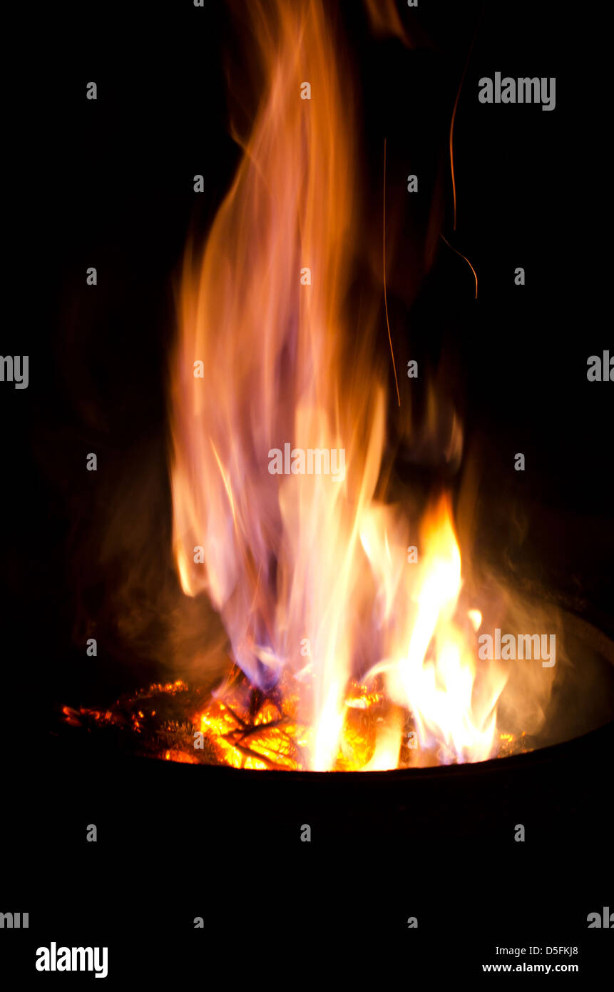 Flying sparks and flames fire hi-res stock photography and images - Alamy