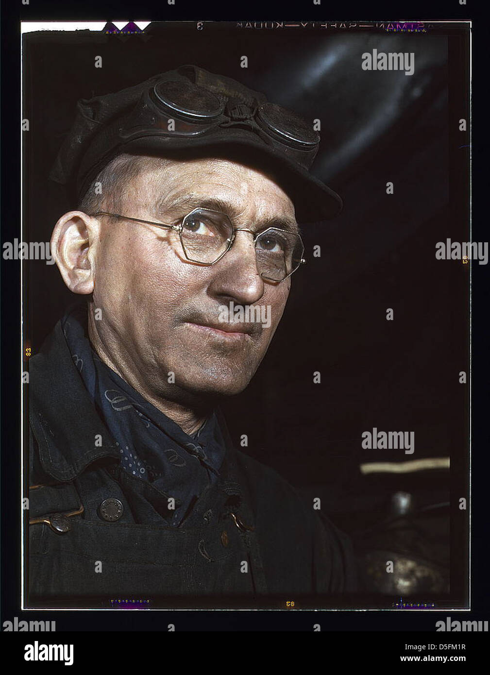 This image shows James Lynch, a roundhouse worker at the Proviso Yard ...