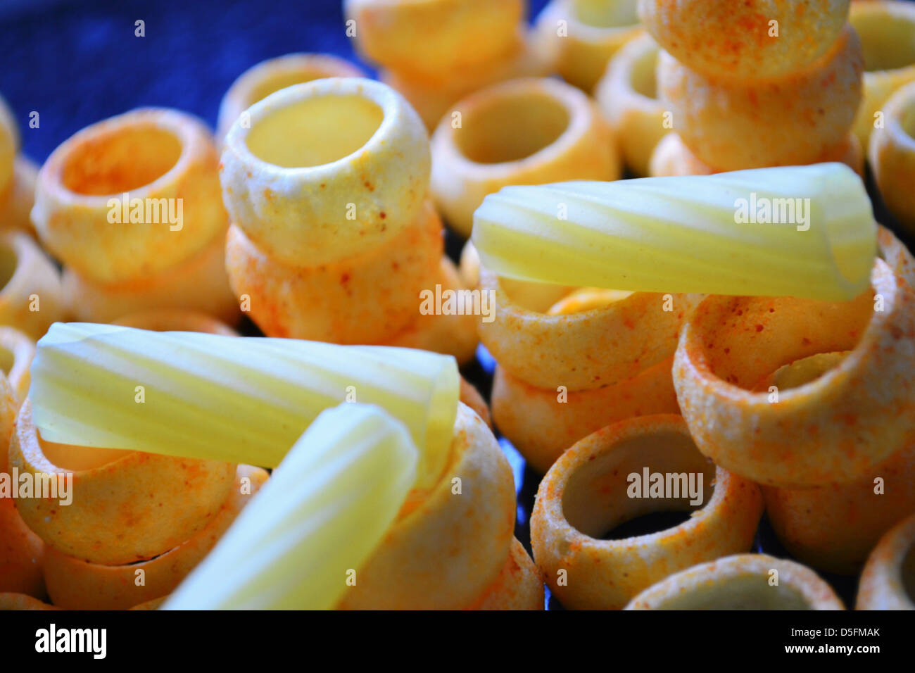 Pasta and Snacks Stock Photo - Alamy