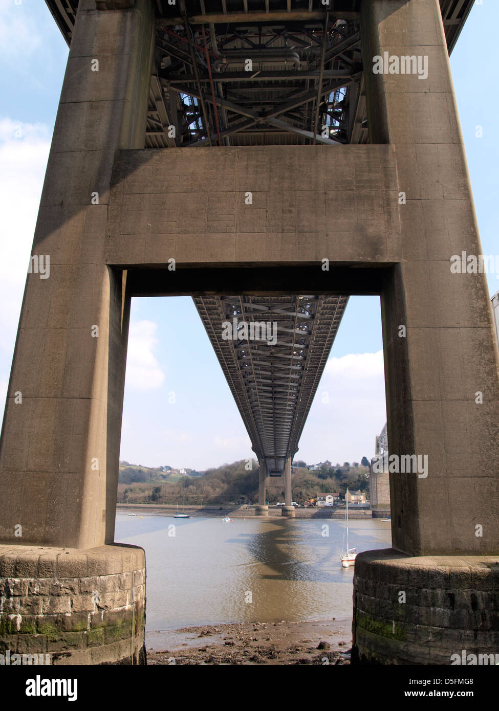 Under the Tamar Bridge, Cornwall, UK 2013 Stock Photo - Alamy