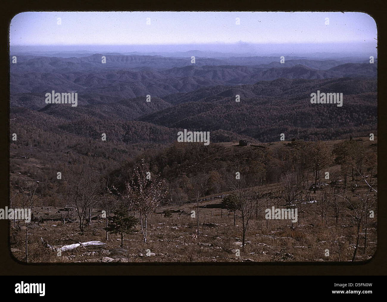 View from the Skyline Drive, Virginia. (LOC Stock Photo - Alamy