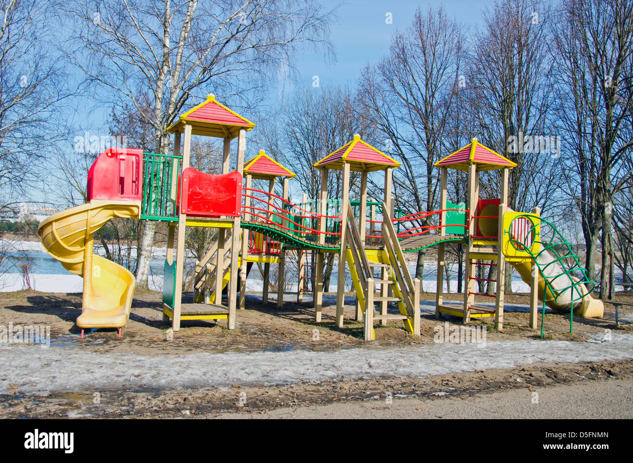 Empty school playground hi-res stock photography and images - Alamy