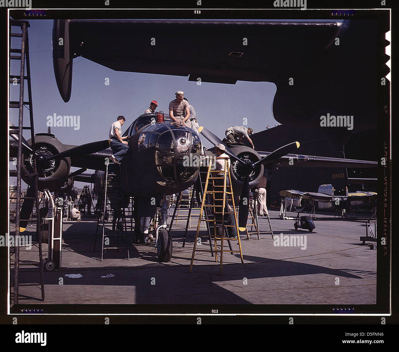 Us ww2 aircraft factory hi-res stock photography and images - Alamy