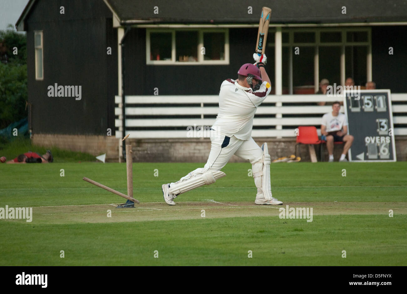 Bowled cricket stumps hi-res stock photography and images - Alamy